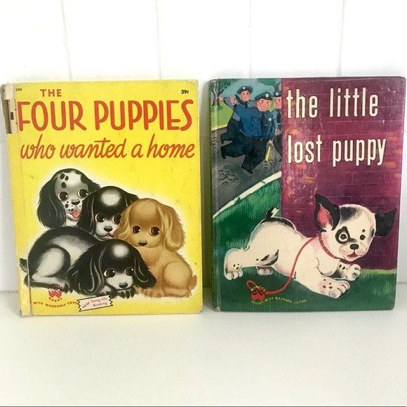 Vintage | Accents | Vintage 95s Puppy Dog Wonder Books Set Of 2 | Poshmark